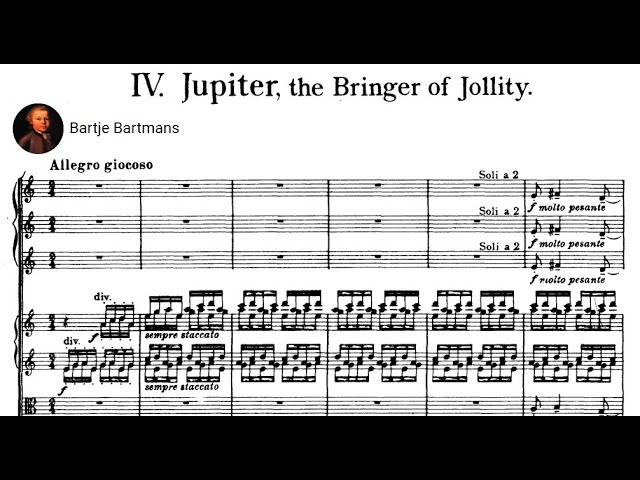The Planets Op 32 Iv Jupiter The Bringer Of Jollity Part 1 The