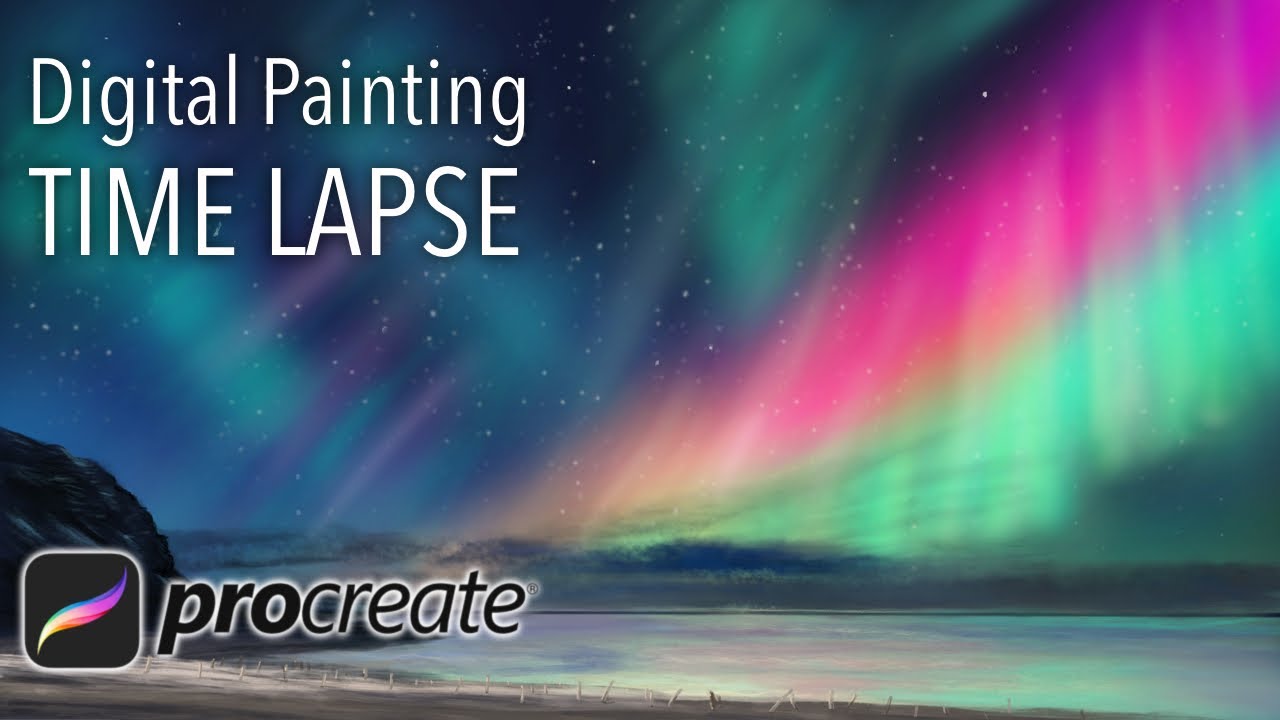 Digital Landscape Painting Time Lapse Procreate Speedpaint On Ipad