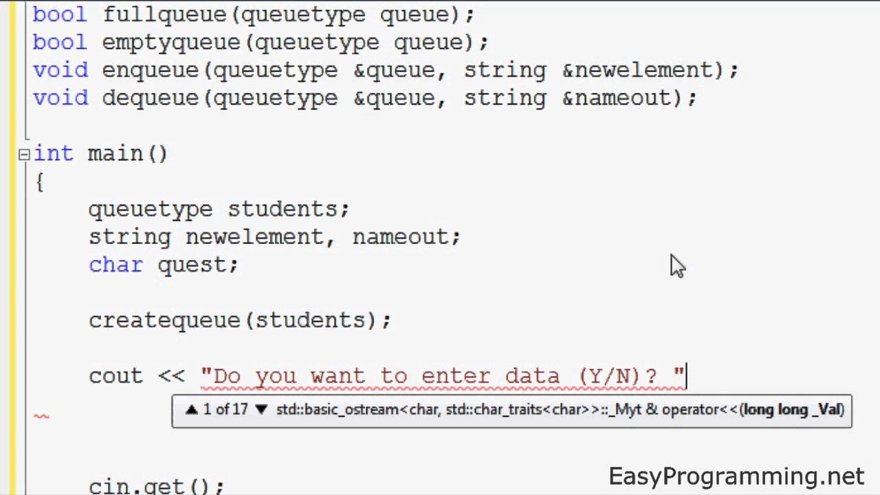 Easy Programming Beginner C Tutorial Coding C Queues 32 Youtube