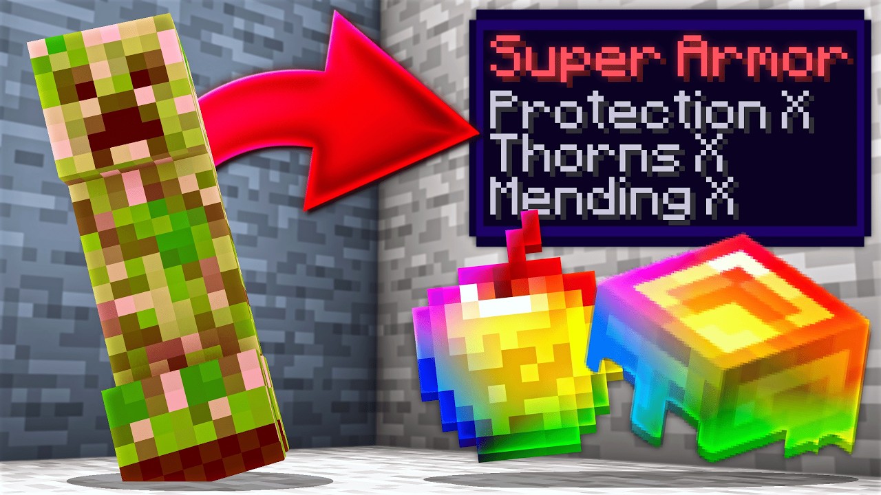 Minecraft Manhunt But Mobs Drop Random Op Items Youtube