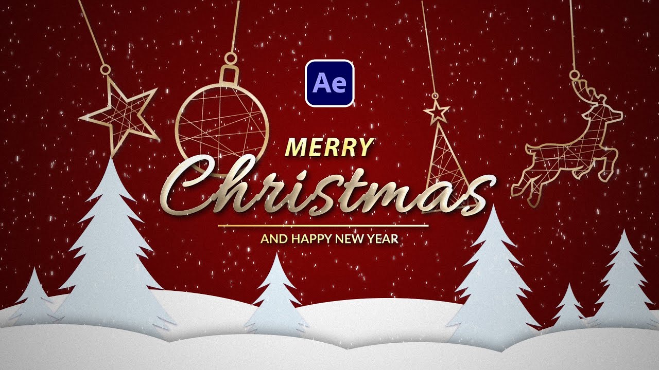 4 Christmas Motion Graphic Effects In After Effects Tutorial Youtube