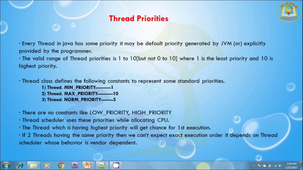 Lesson 4 Threads Thread Priorities In Java Programming Youtube