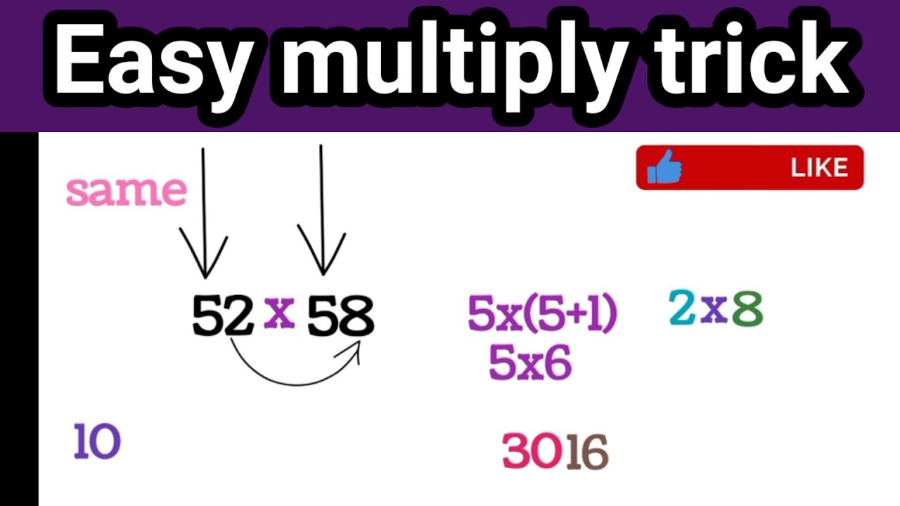 Easy Multiplication Trick Youtube
