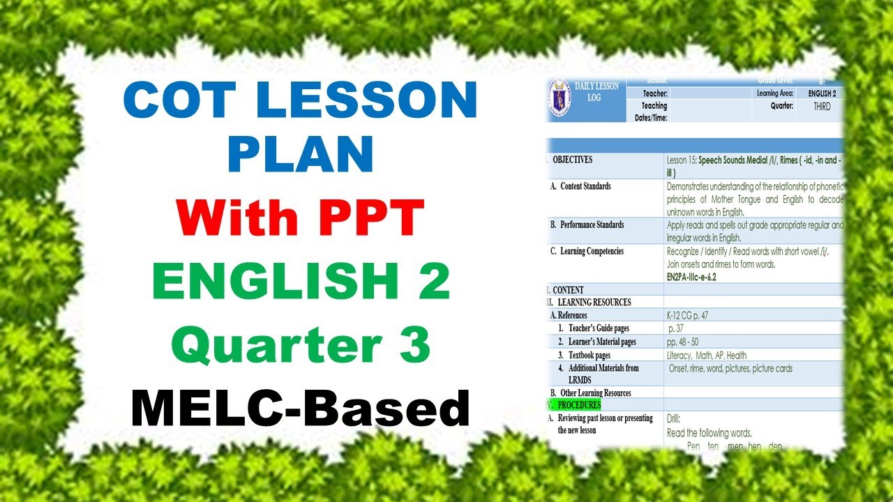 Ppt Grade 2 Lesson In English