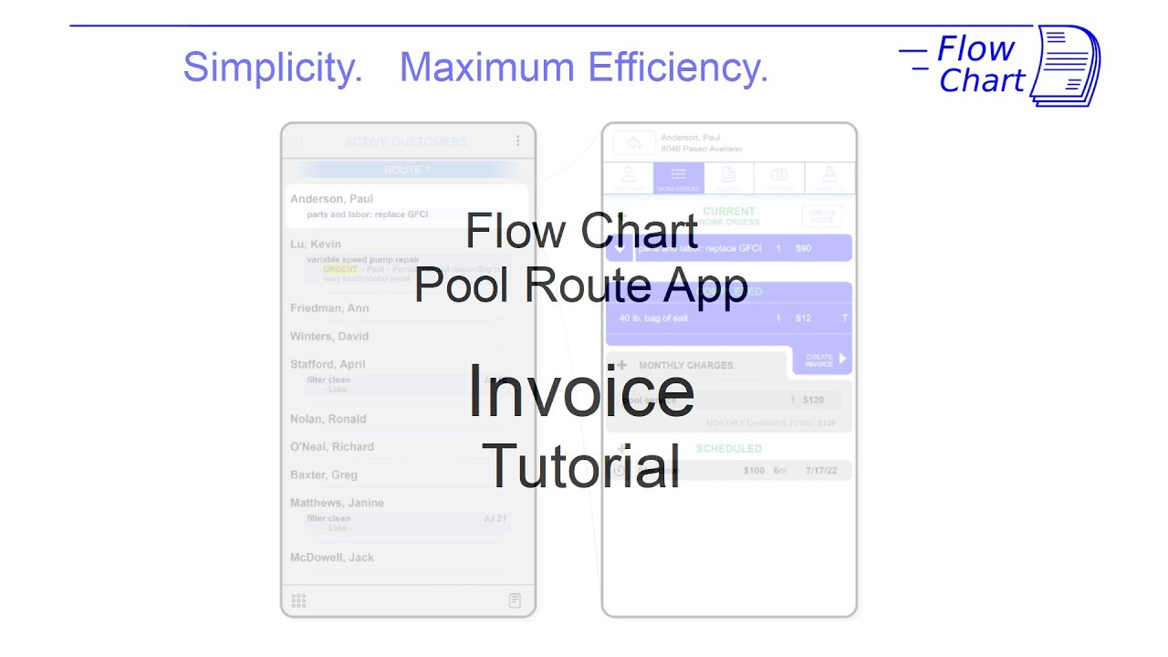 Flow Chart App Invoice Tutorial Youtube