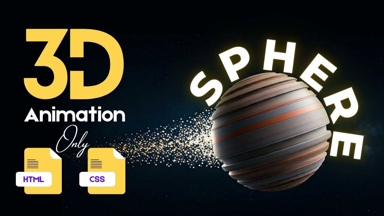 I Made A Stunning 3d Sphere Animation With Pure Css Youtube
