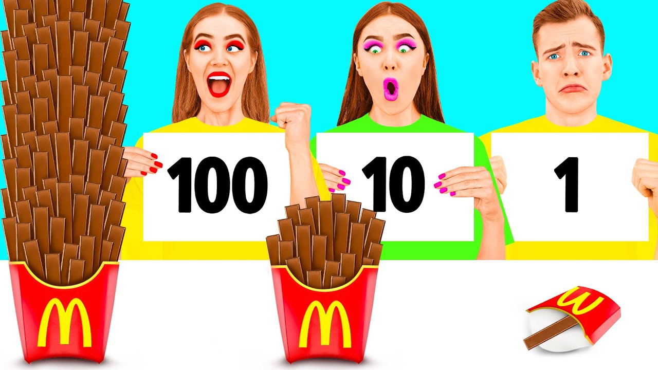 Tantangan 100 Lapis Makanan Fun Challenge Youtube