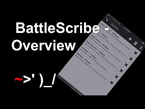 Battlescribe Army List Creator Mobile Overview Youtube