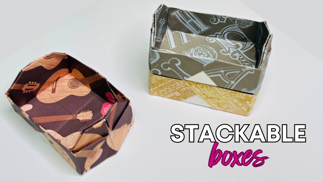 Diy Stackable Boxes Youtube