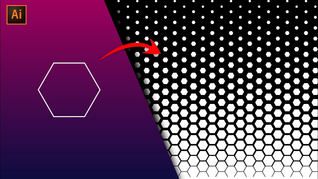 How To Create A Hexagonal Halftone In Adobe Illustrator Tips Tricks