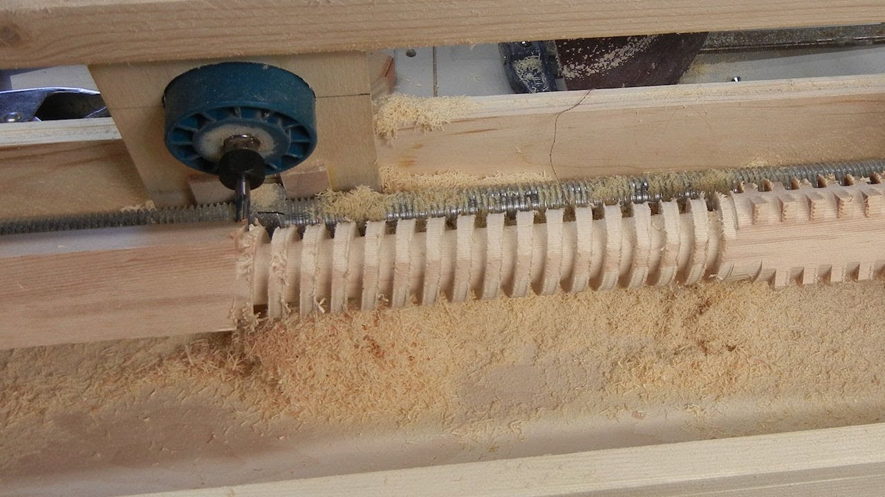Wooden Thread Cutting Machine Youtube