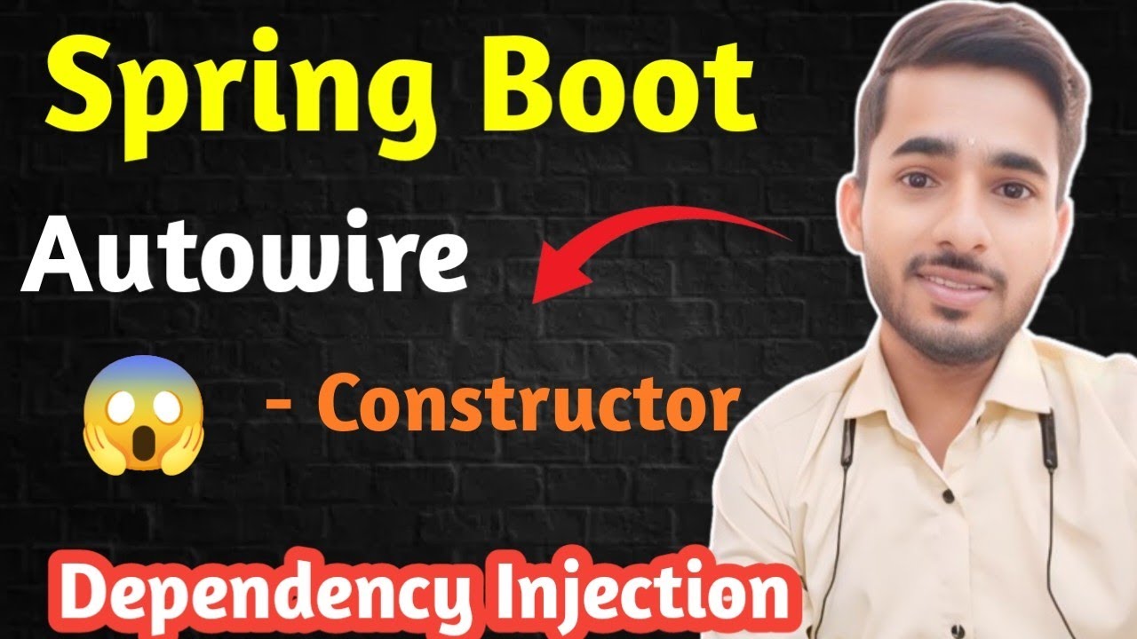 Spring Dependency Injection Constructor Injection Aadiandjava Youtube