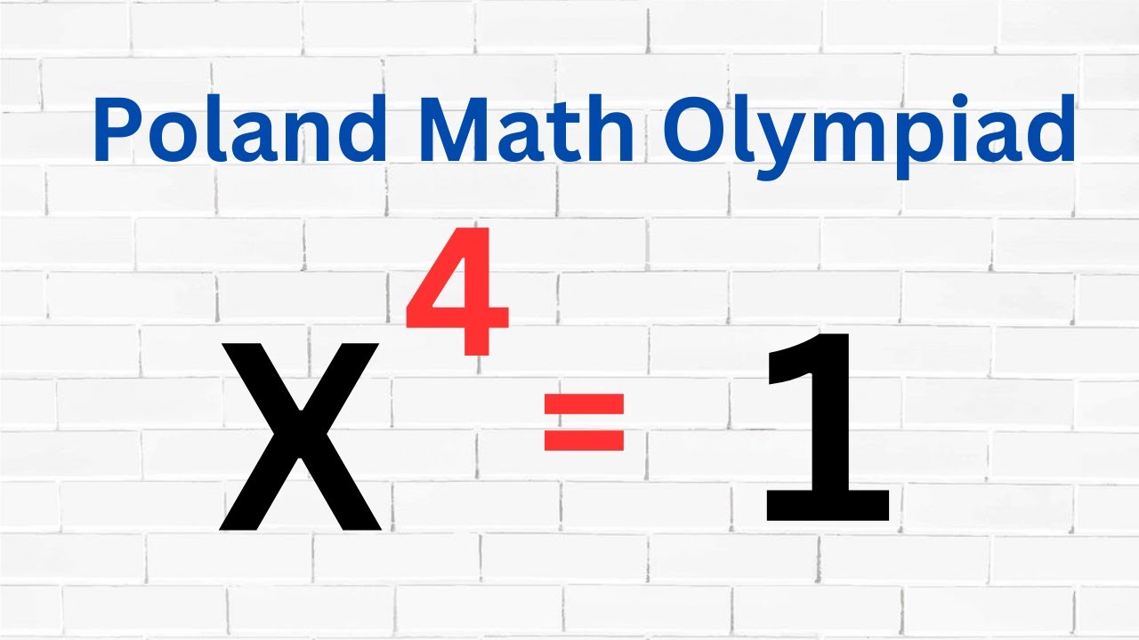 A Nice Algebra Problem Poland Math Olympiad Youtube