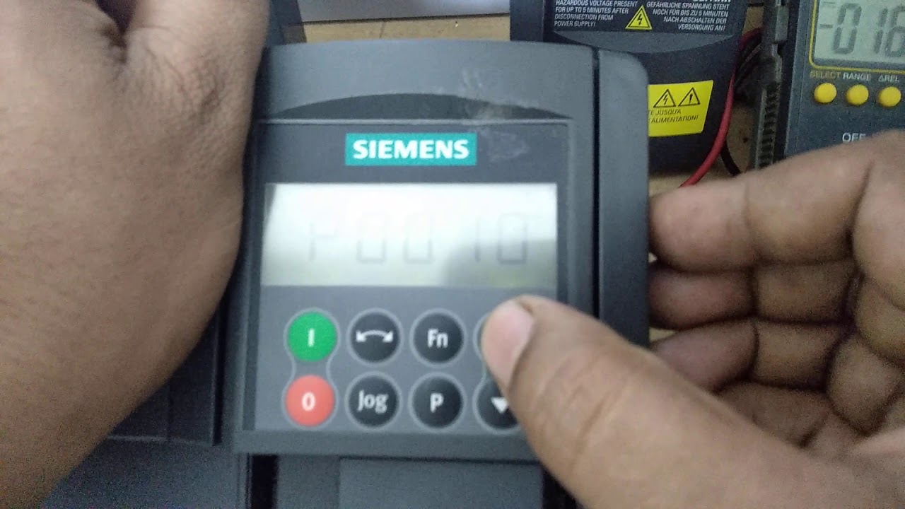 Siemens Inverter How To Run Speed Control A Siemens Inverter With