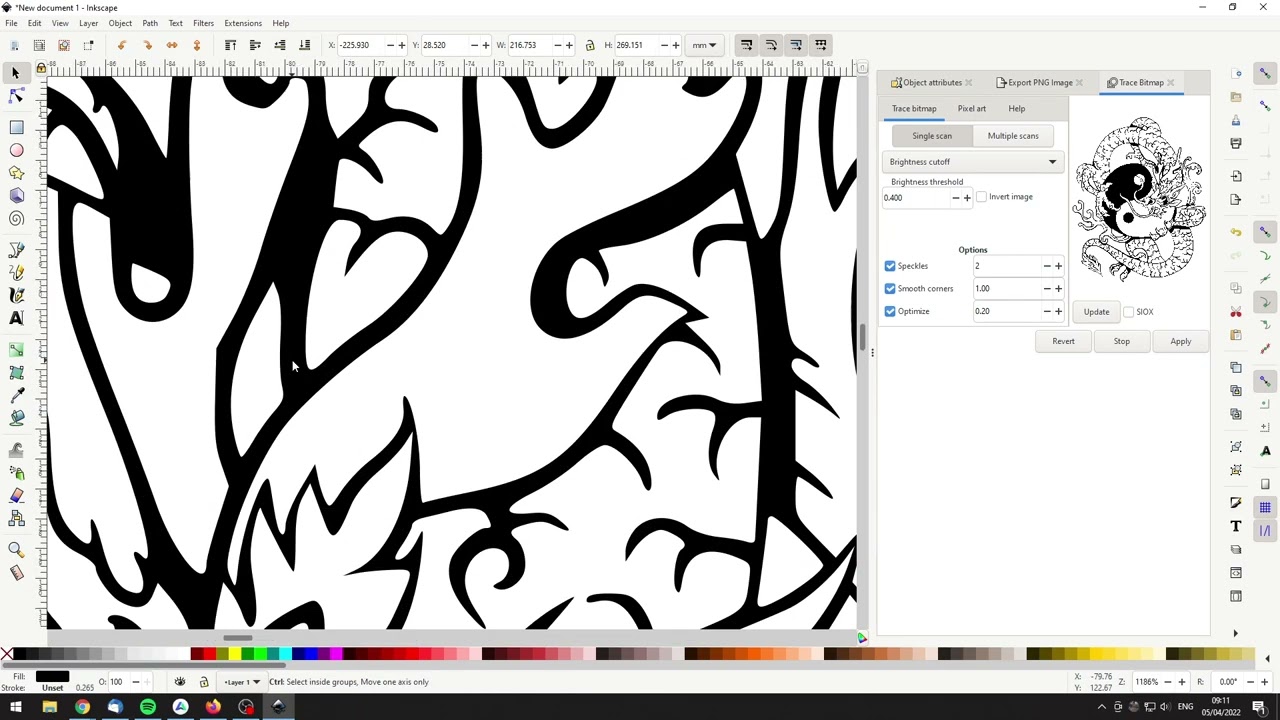 Inkscape Vector Trace Youtube Rotbubble