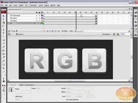 Actionscript 3 0 Linking And Using Buttons Flash Tutorial Youtube