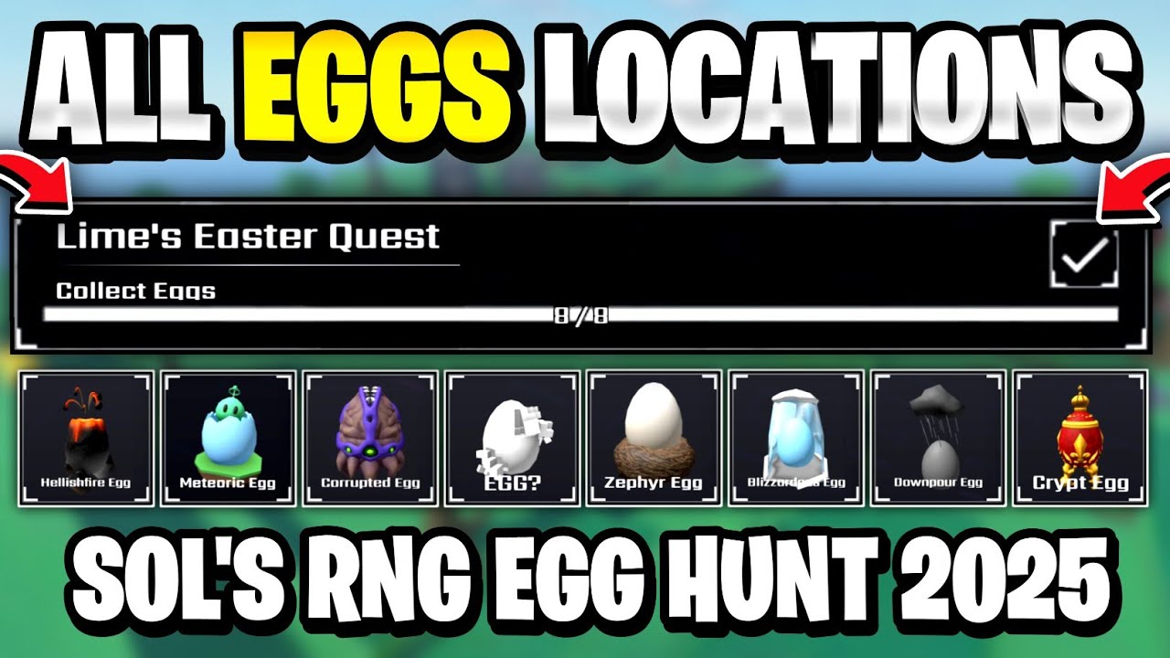 рџ ґ Real All 8 Eggs Locations In Sols Rng Easter Update Roblox Sols Rng