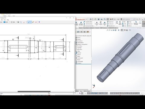 3d Shaft Solidworks Youtube