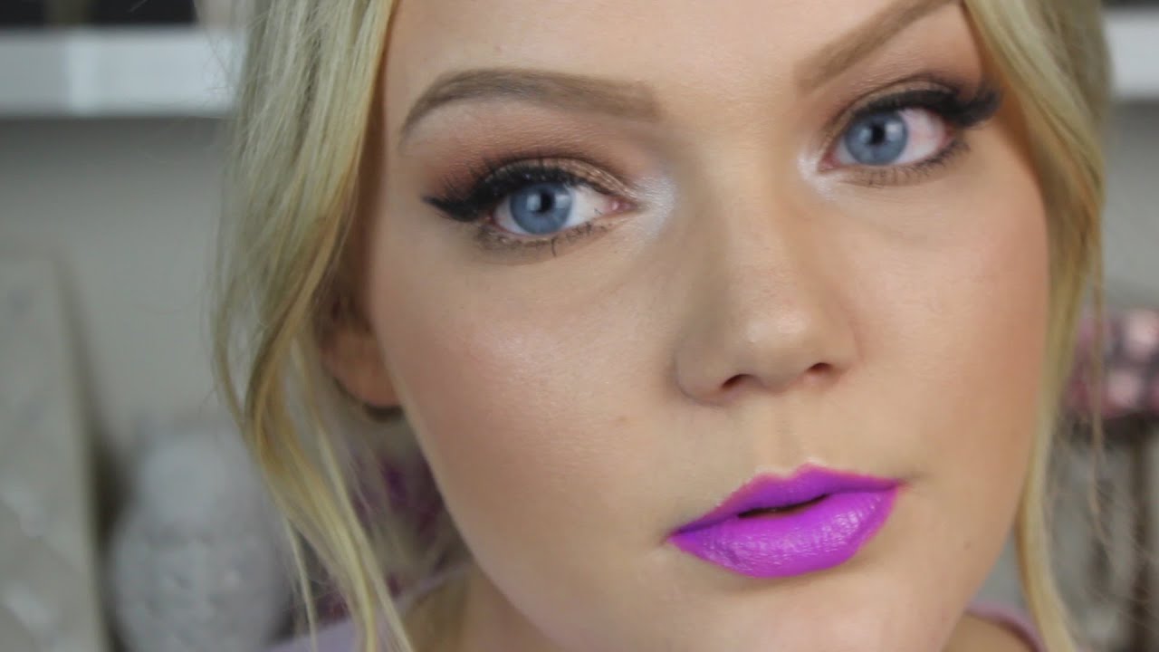 Purple Lipstick Tutorial Youtube
