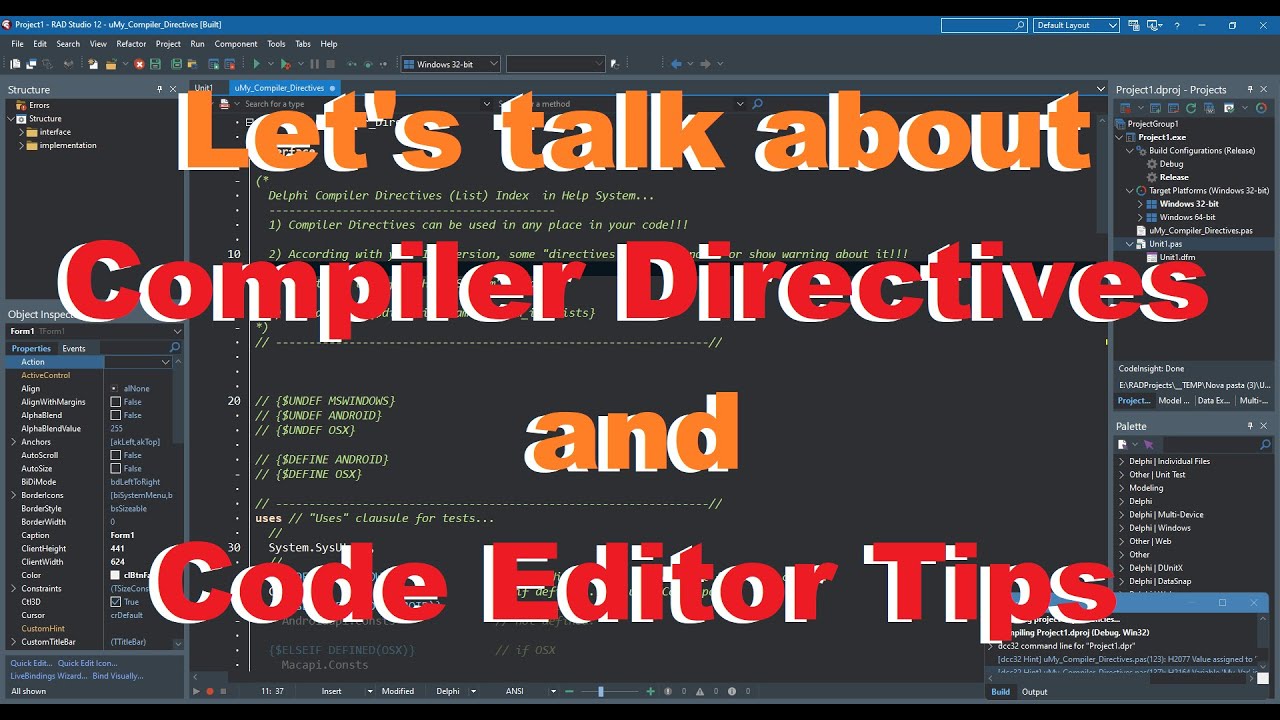 Delphi Let S Talk About Compiler Directives And My Tips For You Youtube