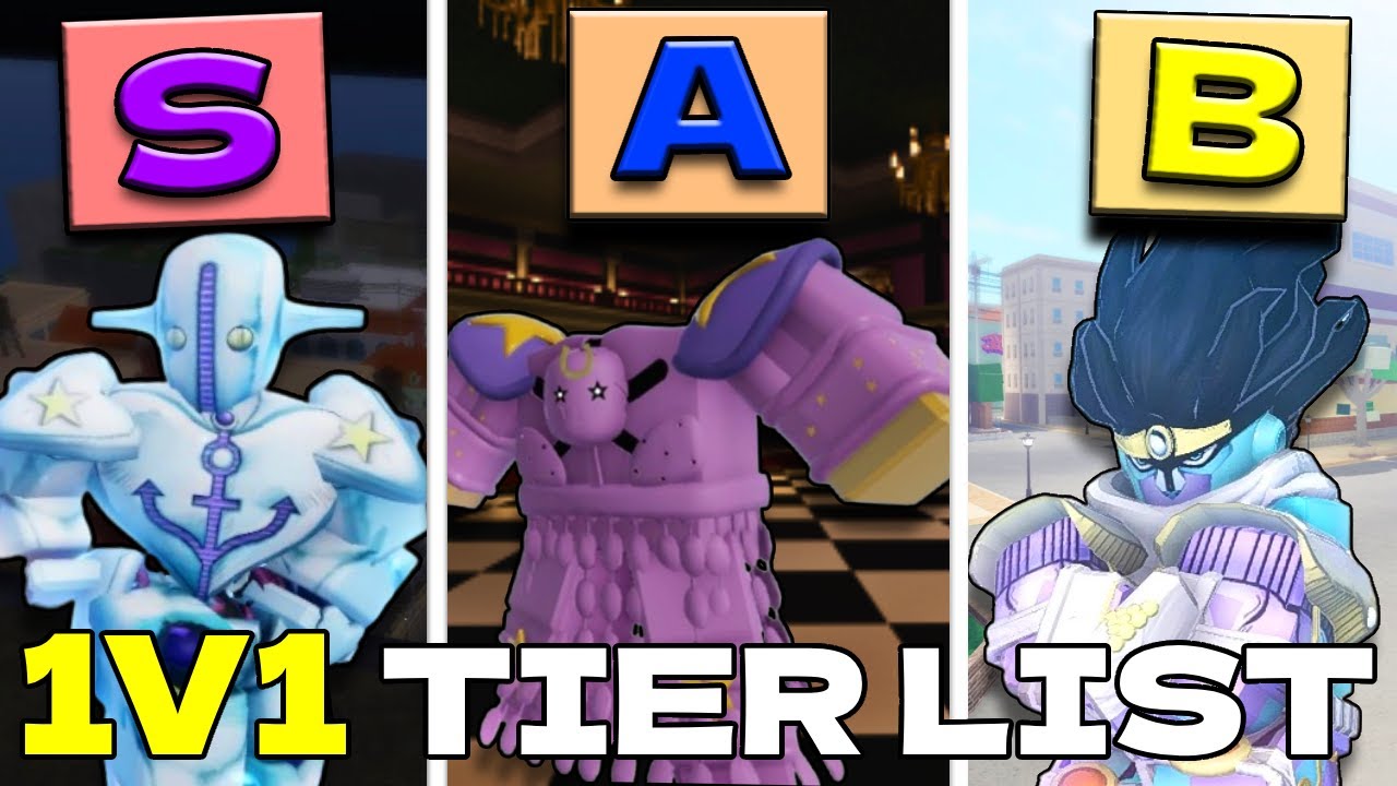 Here Is The Actual Updated Tier List Of All Stands In Yba