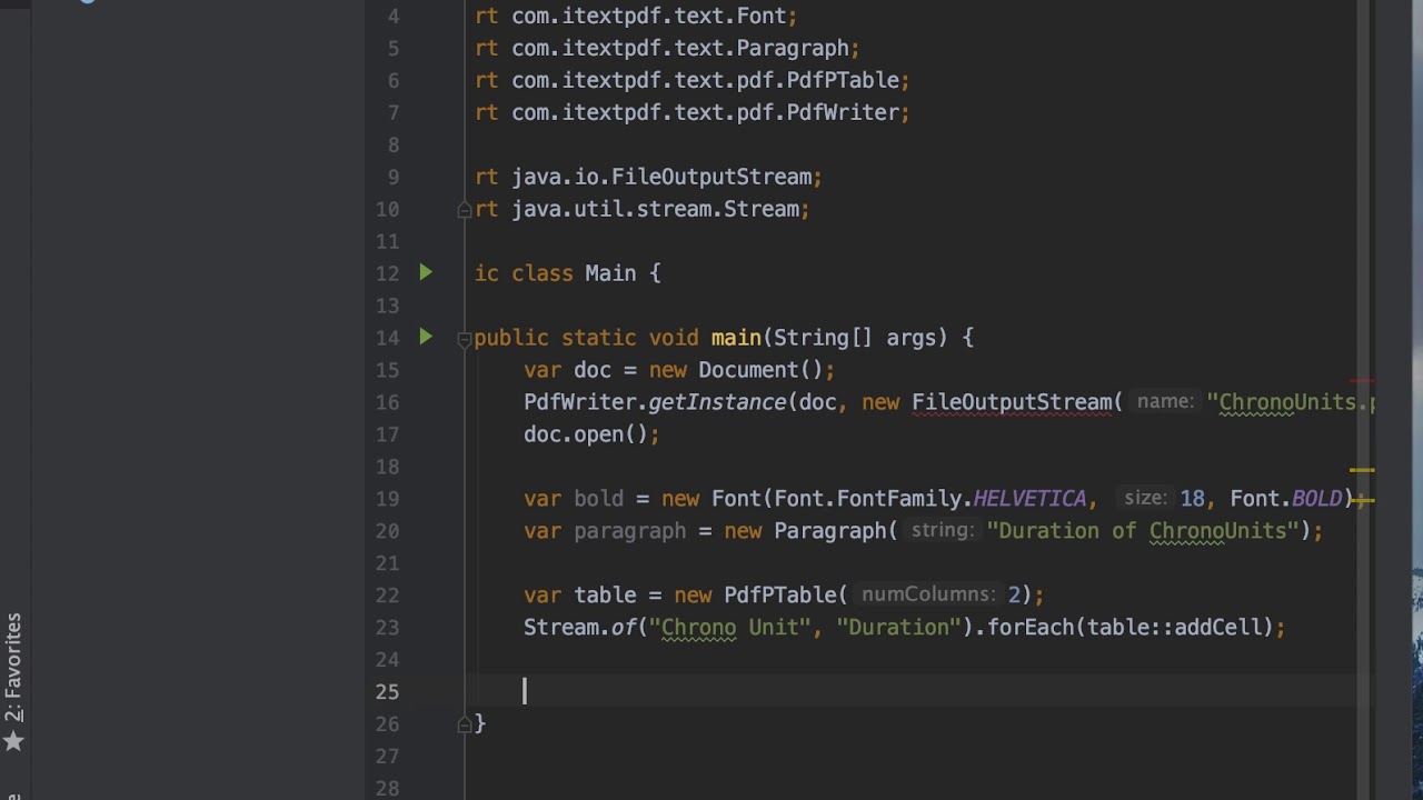 Programming By Example Generating Pdfs In Java In Intellij Idea Youtube