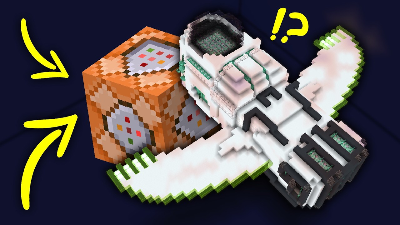 10 Builders Vs 1 Minecraft Spaceship Youtube