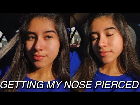 Getting My Nose Pierced Youtube