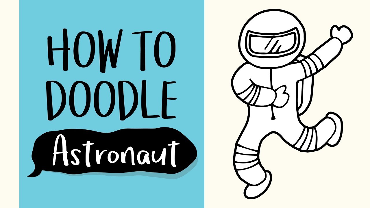 Easy Astronaut Drawing