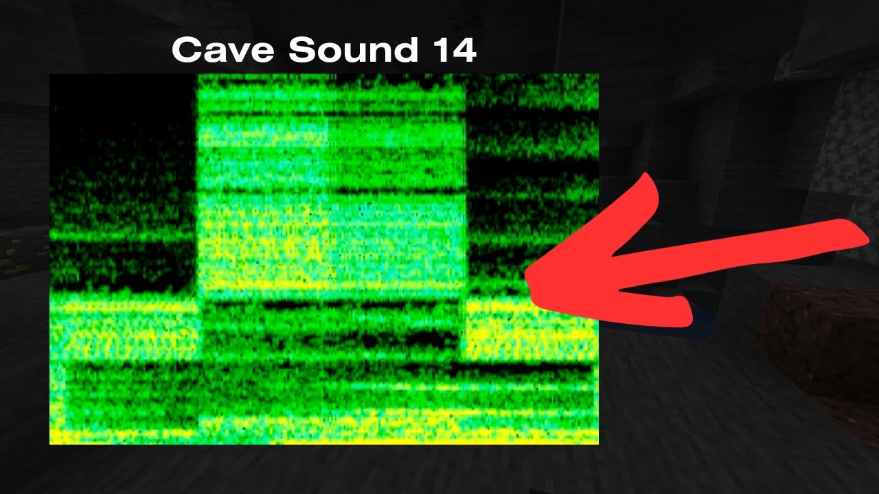 Minecraft Easter Eggs Cave Sound 14 On A Spectrogram Youtube