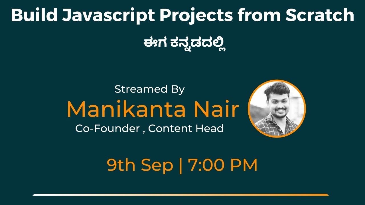 Build Javascript Project From Scratch Kannada Youtube