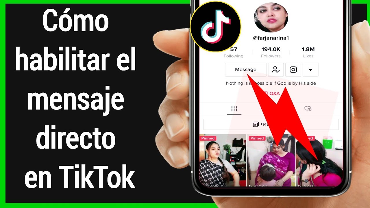 Cómo Habilitar Los Mensajes Directos En Tiktok Cómo Enviar Mensajes