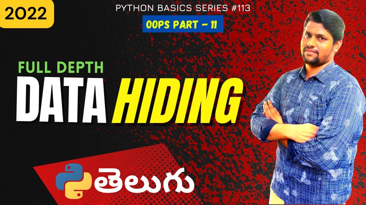 113 Data Hiding In Python Oops Concepts Python Tutorials Youtube