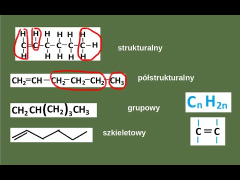Wzory Alkenów Alkeny Szereg Homologiczny Wzory Strukturalne