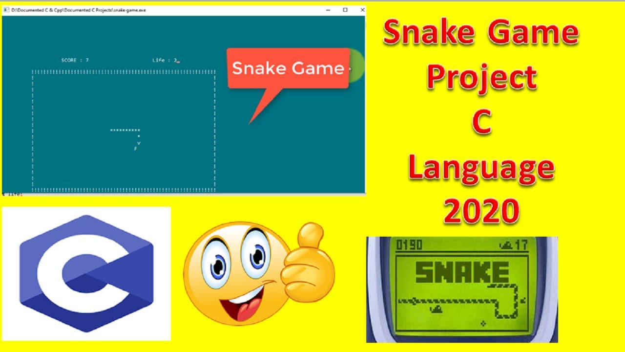 The Snake Game Project In C Language With Source Code Explanation 2020