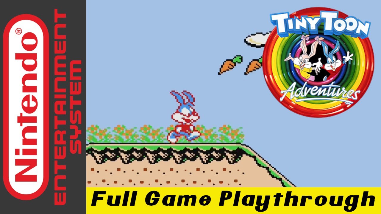Nintendo Nes Tiny Toon Adventures 1991 Full Game Playthrough