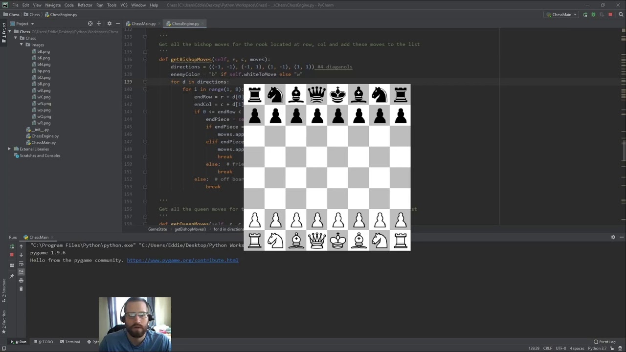 Chess Engine In Python Part 5 Generating All Possible Moves Youtube