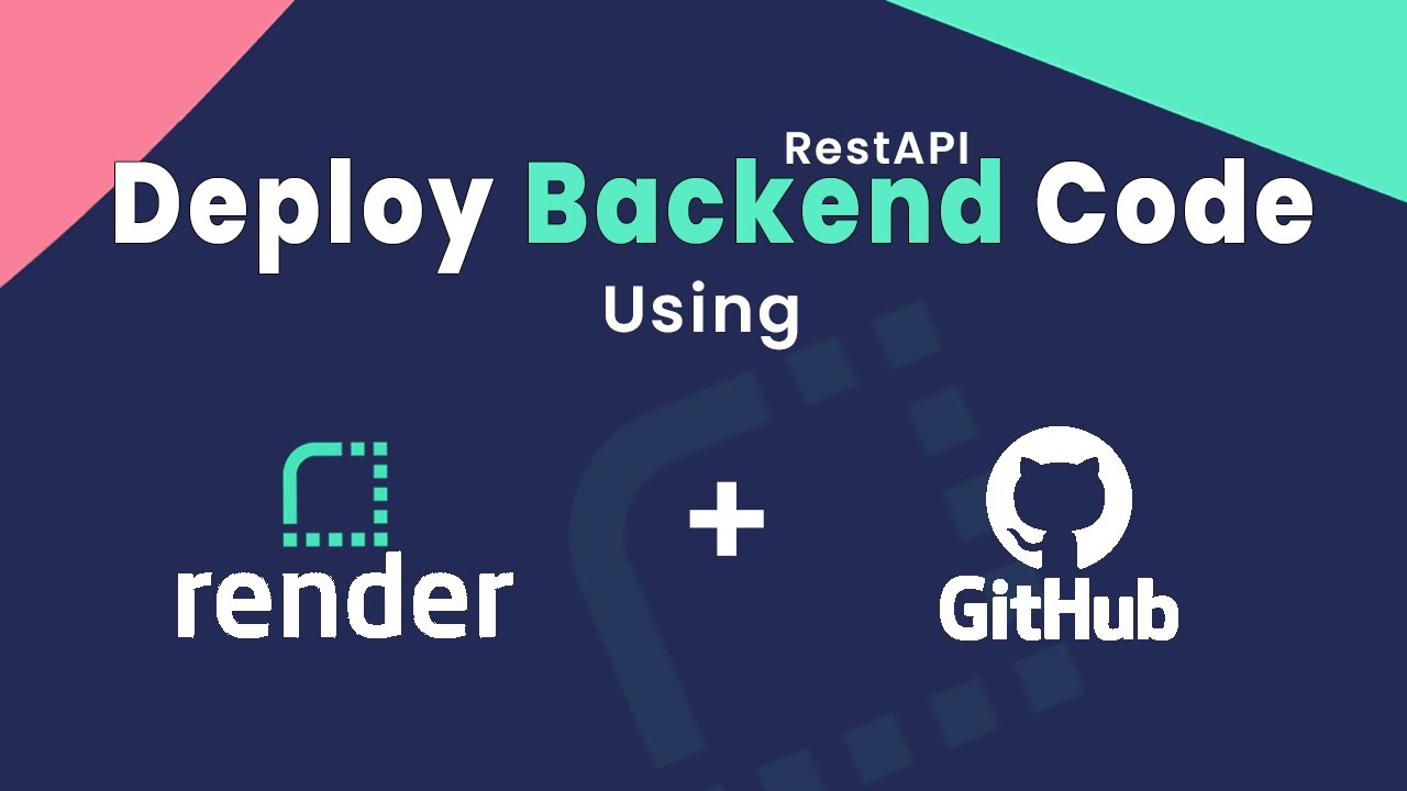 Deploy Backend Code To Render Using Github Restapi Nodejs Youtube