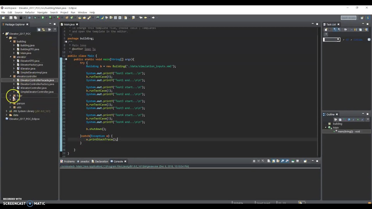 Showcase Of Elevator Simulator Java Youtube