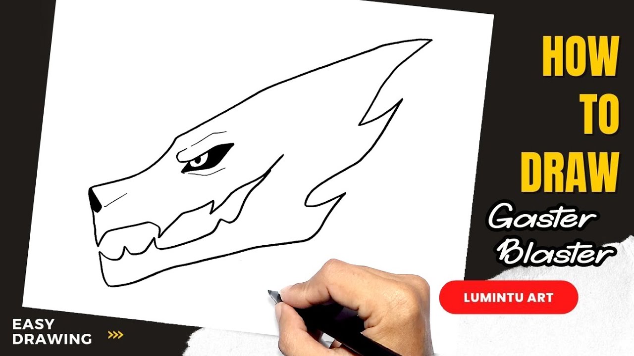 How To Draw A Gaster Blaster From Undertale Youtube – Themeroute