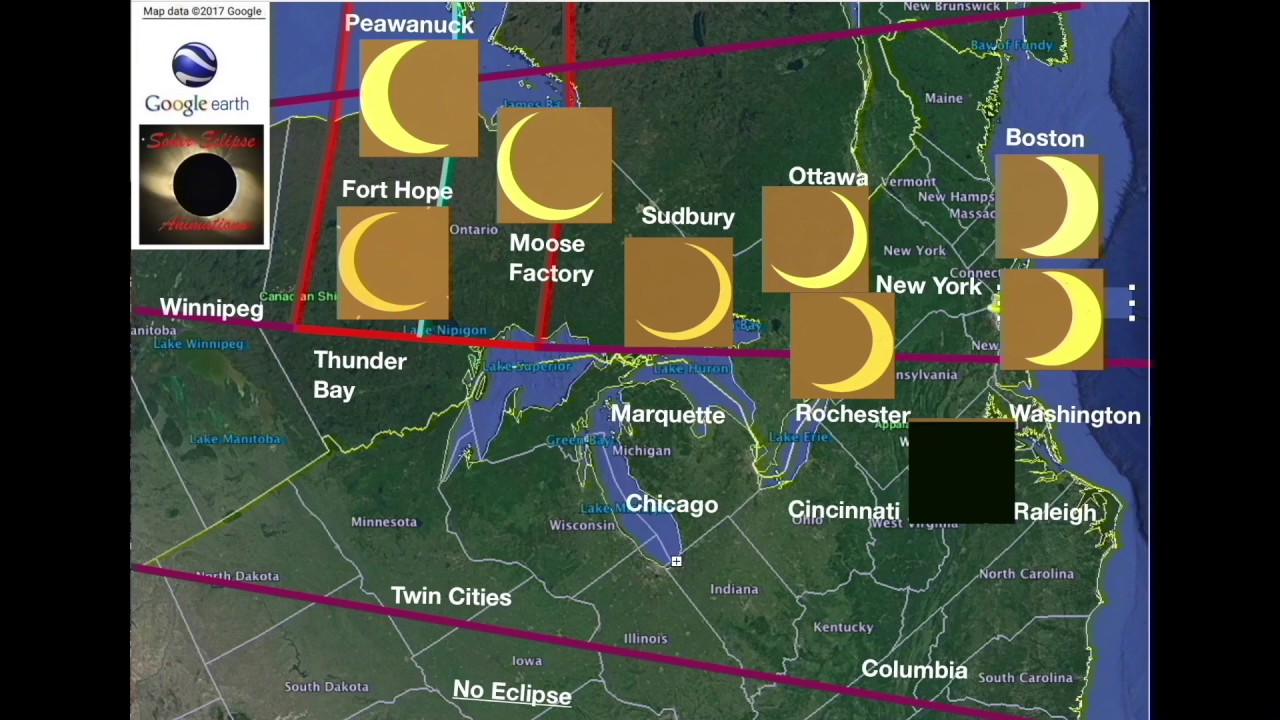 2021 North America Annular Solar Eclipse Animation Youtube
