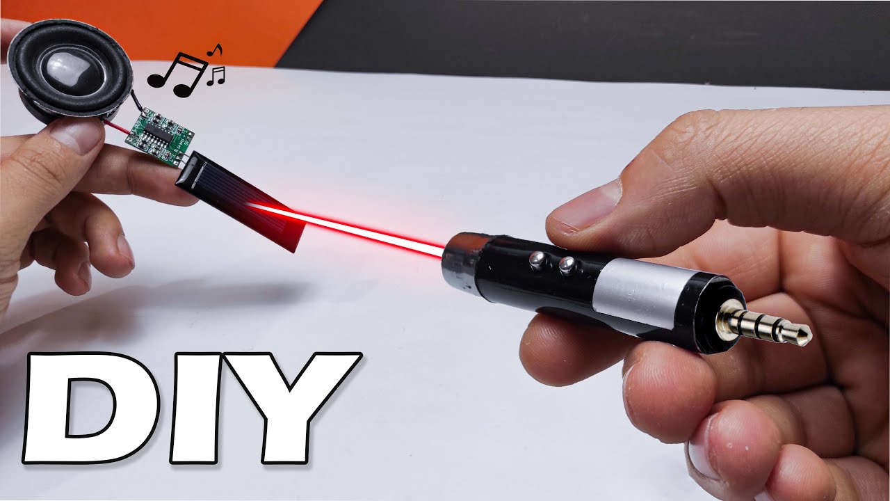 I Transmitted The Sound With Laser Light Audio Amplifier Using