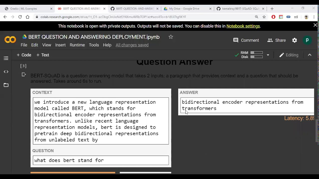 Question And Answering Using Bert Youtube