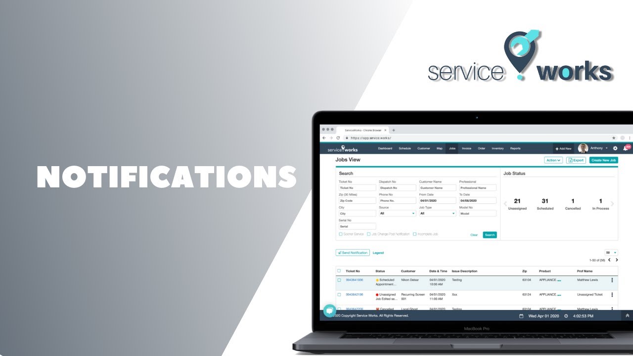 Serviceworks Notifications Youtube