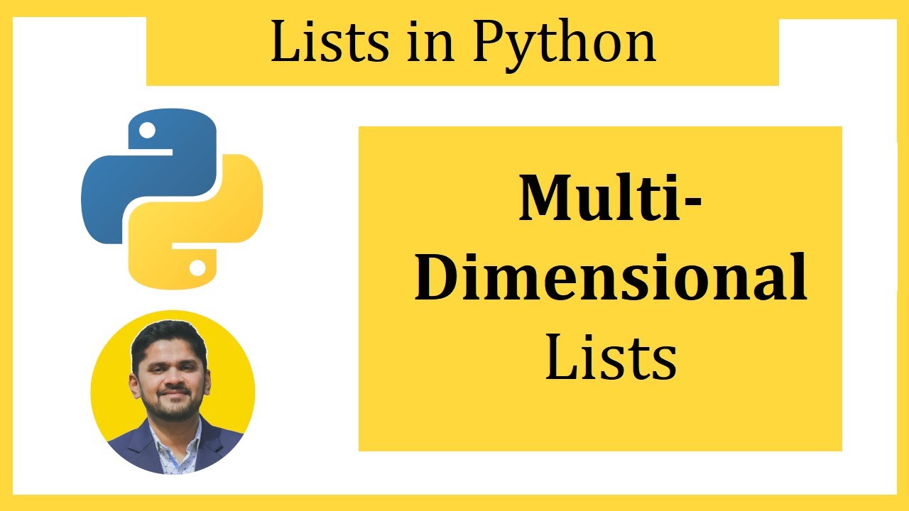 Multidimensional Lists In Python Tutorial For Beginners Amit Thinks