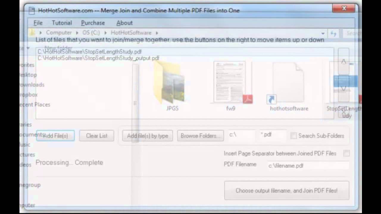 How To Merge Join And Combine Multiple Pdf Files Into One From Windows
