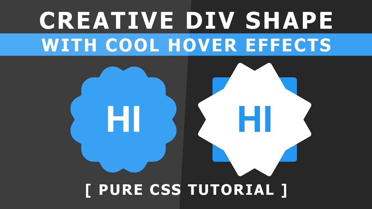 Css Creative Div Shape With Cool Hover Effects Html5 Css3 Hover