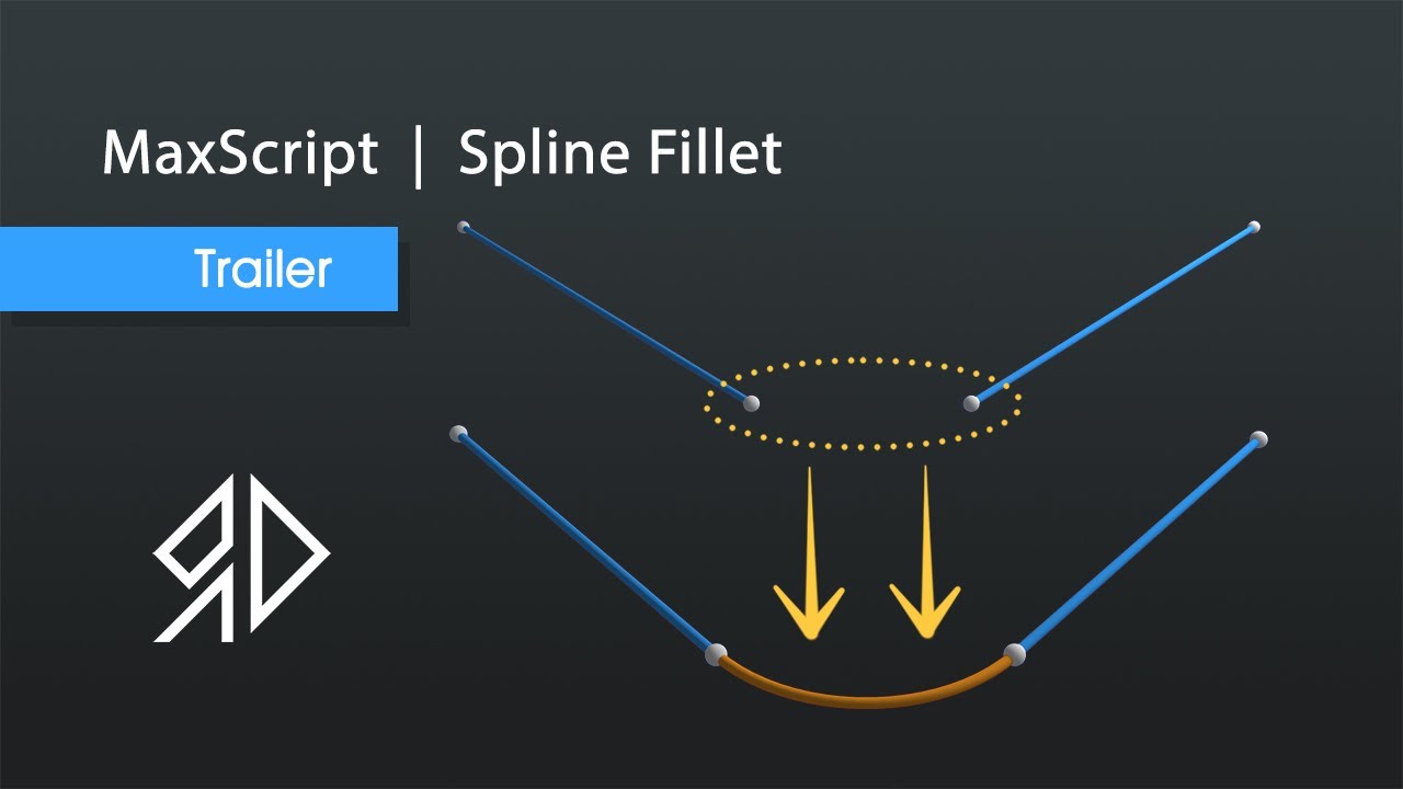 Spline Fillet 3ds Max Maxscript Youtube