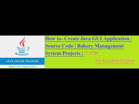 How To Create Java Gui Application Source Code Bakery Management