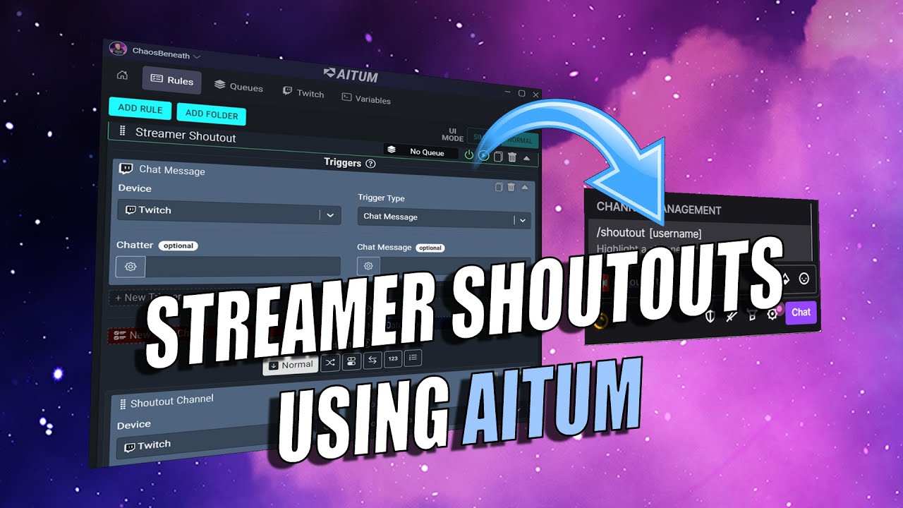 Streamer Shoutout Tutorial Aitum Youtube